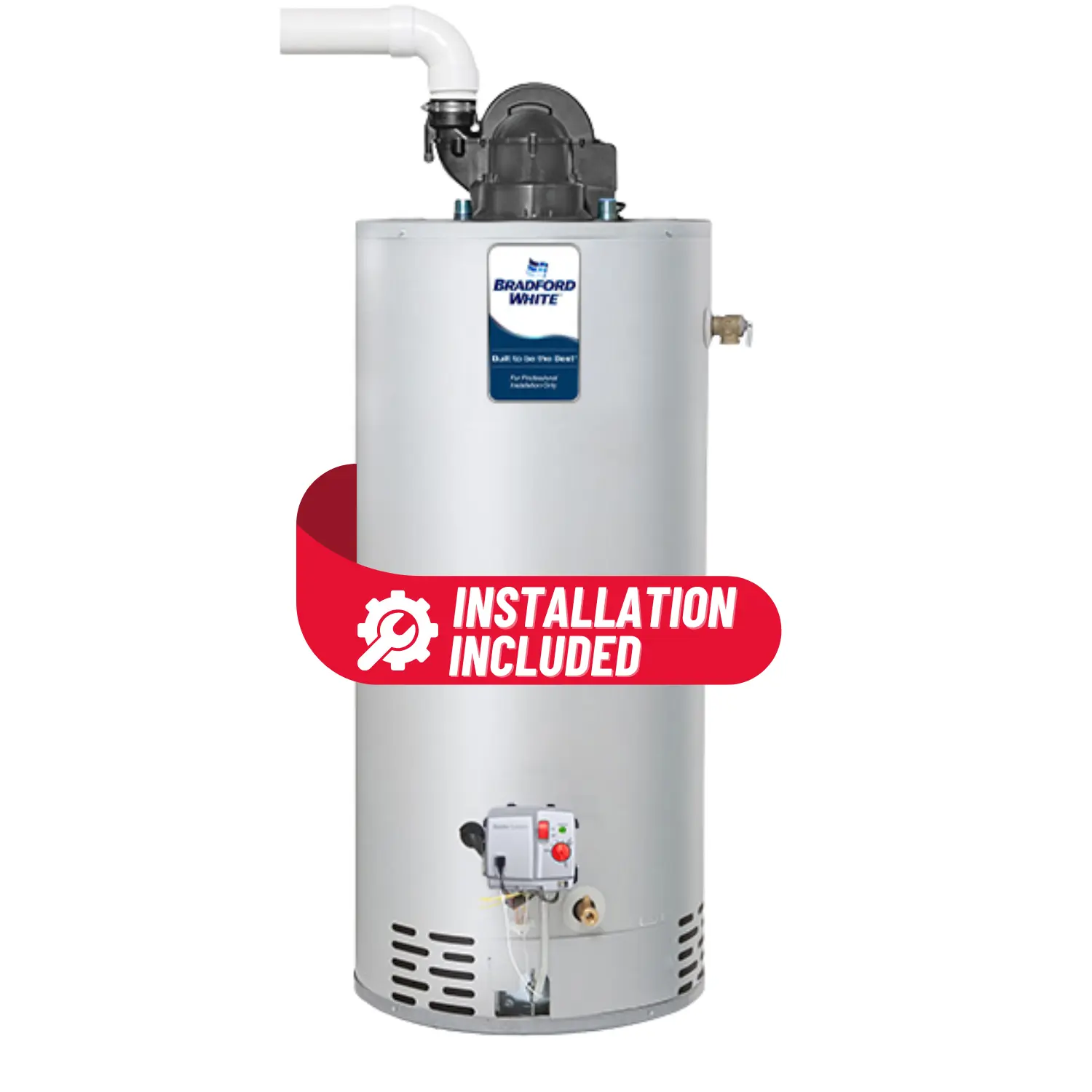 Bradford White 40 Gallon Power Vent Gas Hot Water Tank - VMP HOME